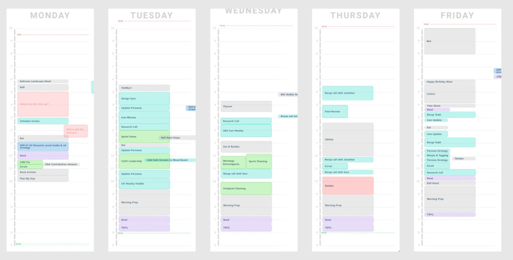 Putting the big rocks in first - Hey Today Productivity Planner